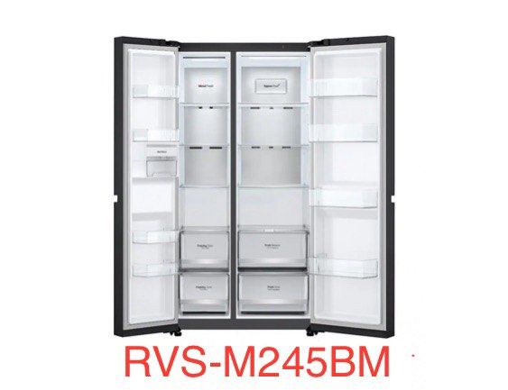 lg ref 24.5cuft side by side inverter rvs-m245bm rvsm245bm, TV & Home ...