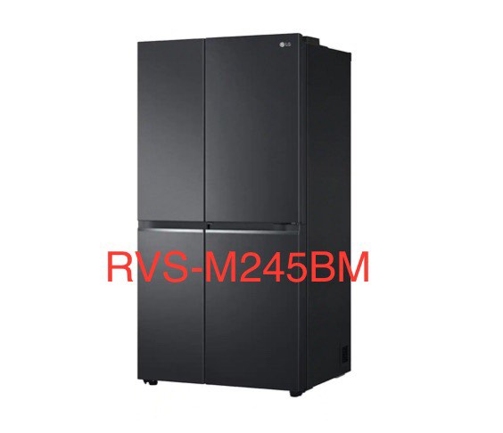 lg ref 24.5cuft side by side inverter rvs-m245bm rvsm245bm, TV & Home ...