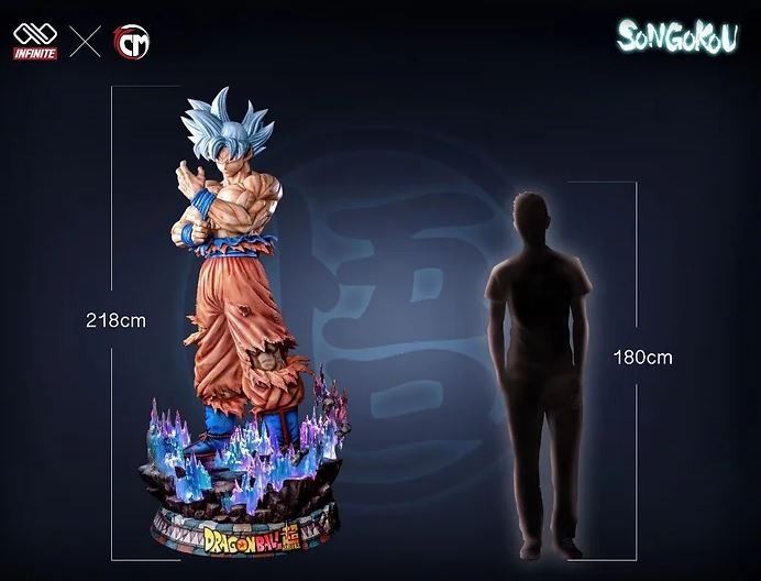 Life Size 1:1 Scale Dragonball Z Goku Ultra Instinct Statue Dragon Ball ...