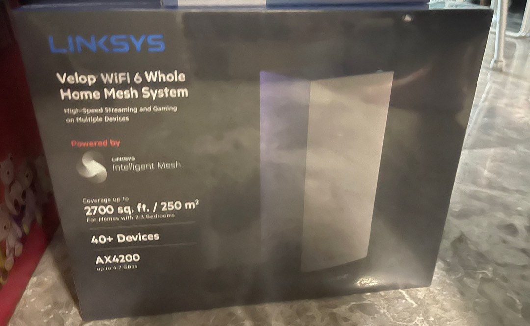 Linksys AX4200 Smart WiFi Pro mesh WiFi 6 router with 3 LAN ports ...