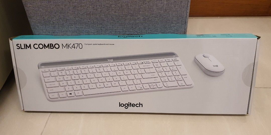 LOGITECH MK470 Slim Wireless Keyboard + Mouse Combo, Computers & Tech ...