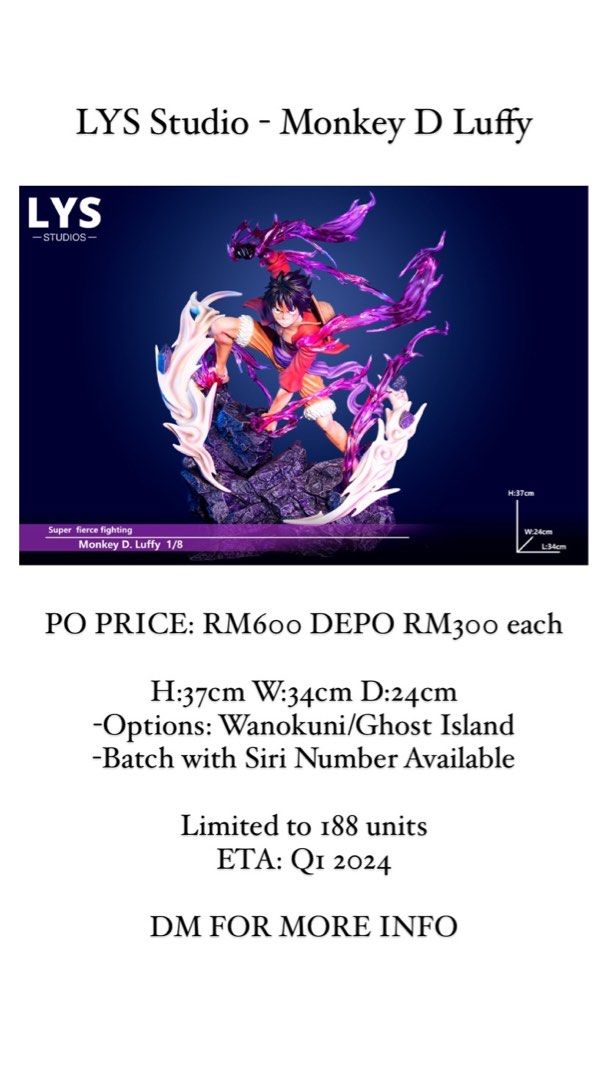 LYS Studio - Monkey D Luffy, Hobbies & Toys, Toys & Games on Carousell