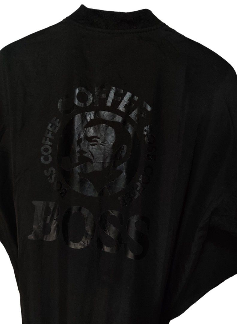 (L) BOSS COFFEE Reversible Bomber Jacket, Men's Fashion, Coats, Jackets ...