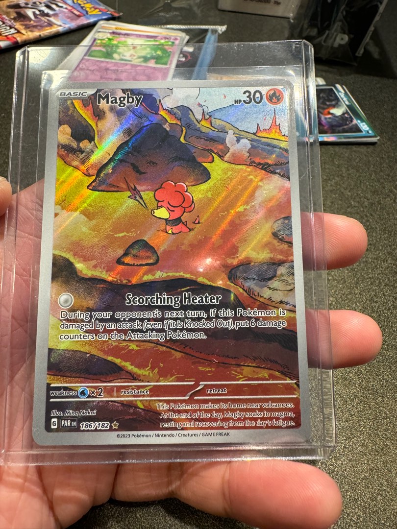 Magby Illustration Rare Paradox Rift Pokemon Card, Hobbies & Toys, Toys ...