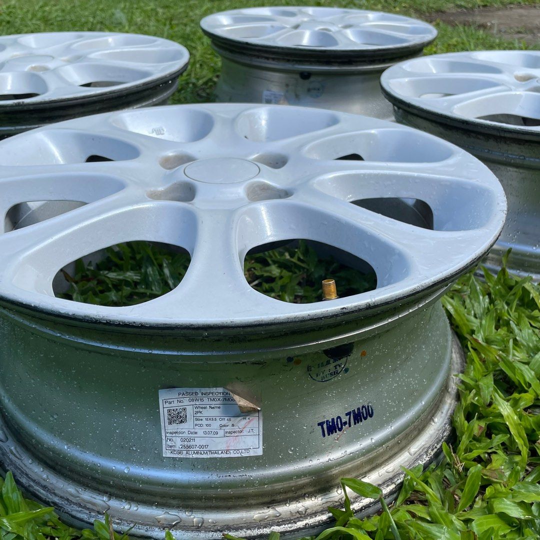 Mags 15s PCD 100, Car Parts & Accessories, Mags and Tires on Carousell