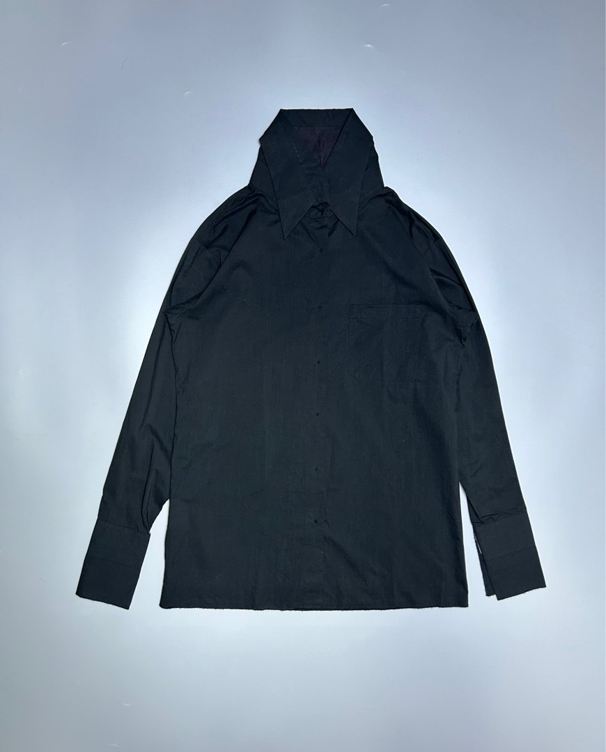 Maison Martin Margiela - Blank Tag - Hi-Collar Dress Shirt, Women's Fashion, Tops, Longsleeves ...