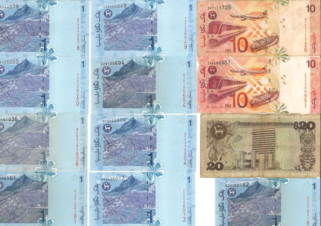 Malaysia Ringgit RM Old Vintage Bank Notes, Hobbies & Toys, Memorabilia ...