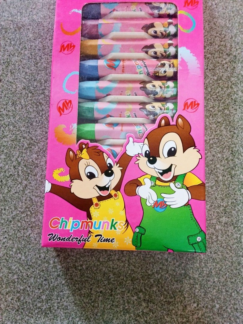 Marry Brown Chipmunks Wonderful Time 12 Pcs Color Oil Pastels., Hobbies ...