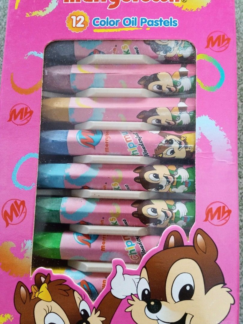 Marry Brown Chipmunks Wonderful Time 12 Pcs Color Oil Pastels., Hobbies ...