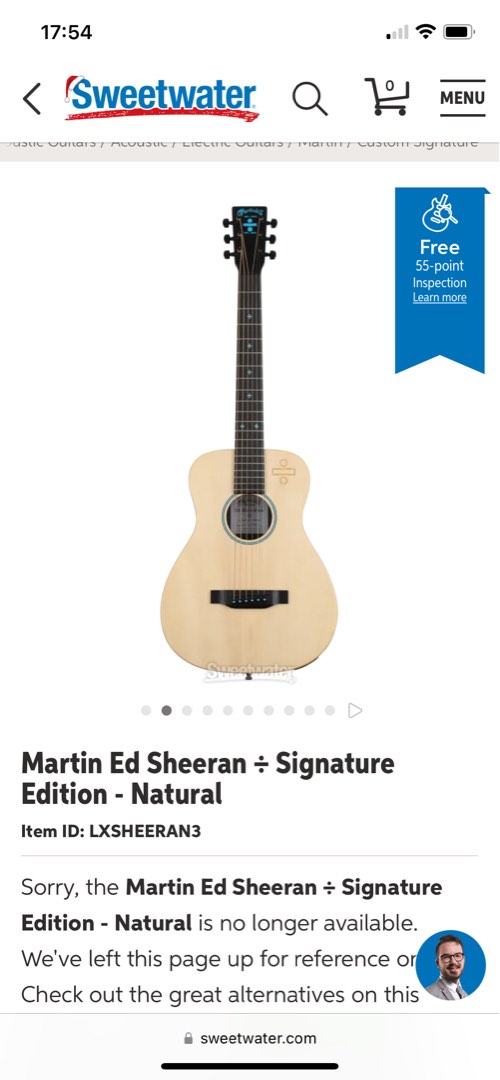 Martin & Co Guitar Ed Sheeran 3 divide signature edition, Hobbies ...