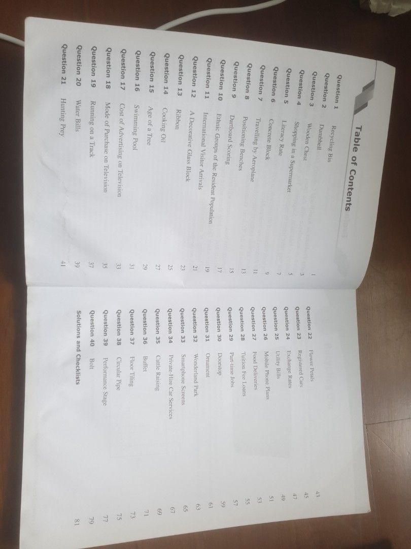 Maths assesment book, in real world contexts secondary 1, Hobbies ...