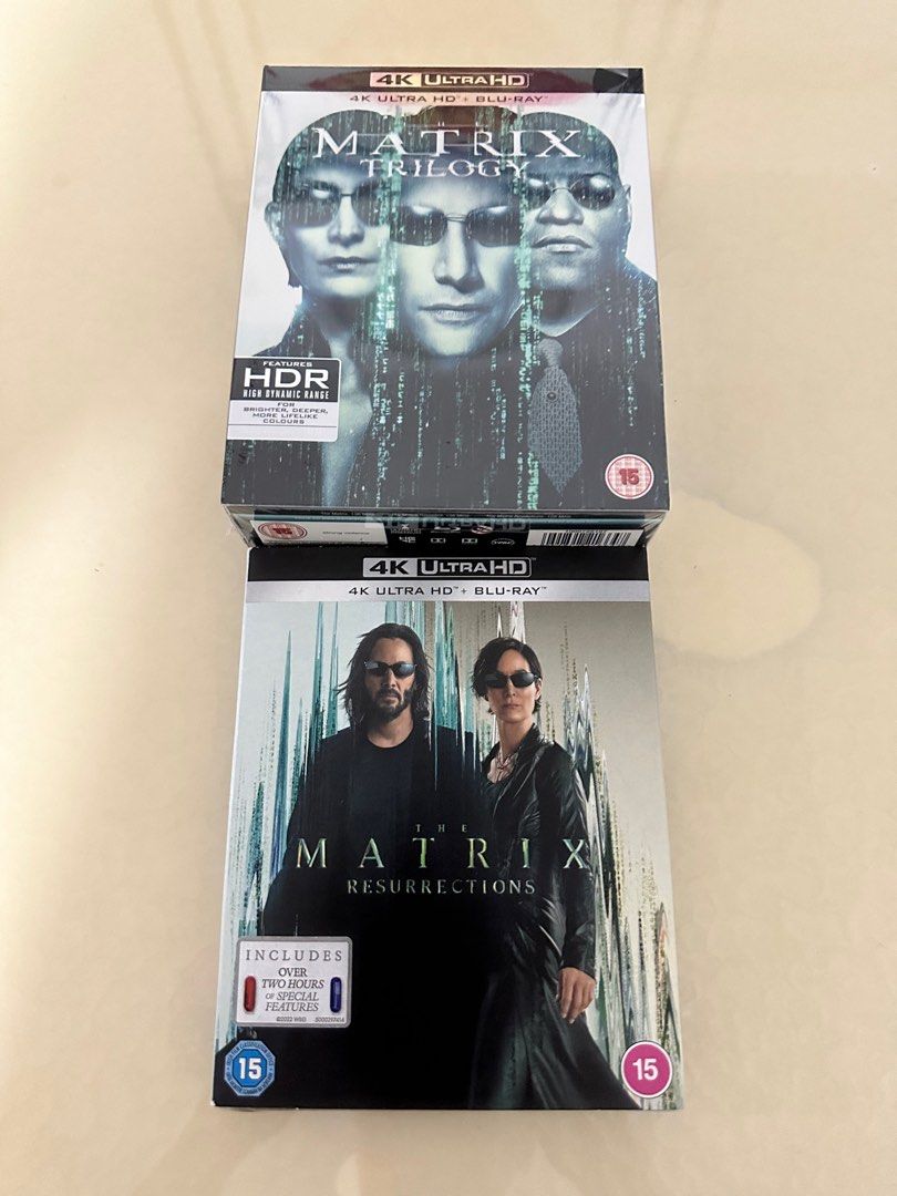 Matrix Collection (4K Ultra HD + Blu Ray), Hobbies & Toys, Music ...