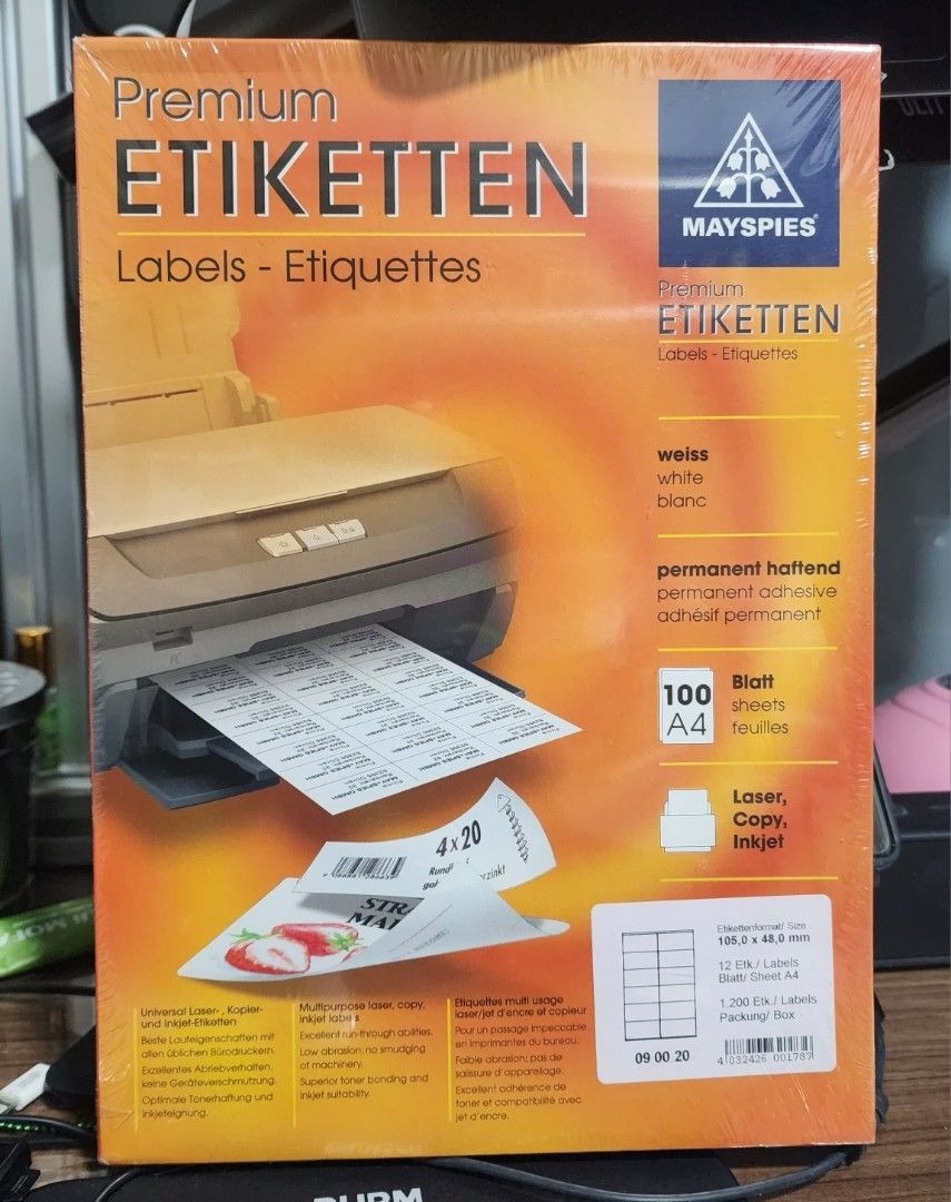 Mayspies premium label sticker name, Everything Else on Carousell