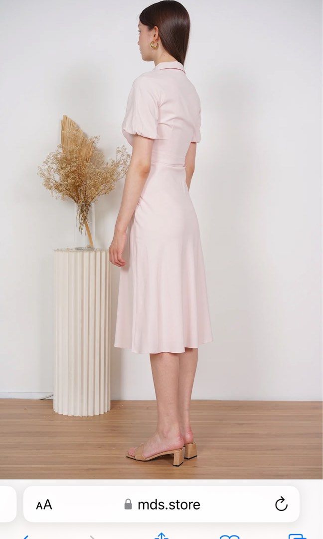 MDS Kalene Collared MIDI Dress, Women's Fashion, Dresses & Sets ...