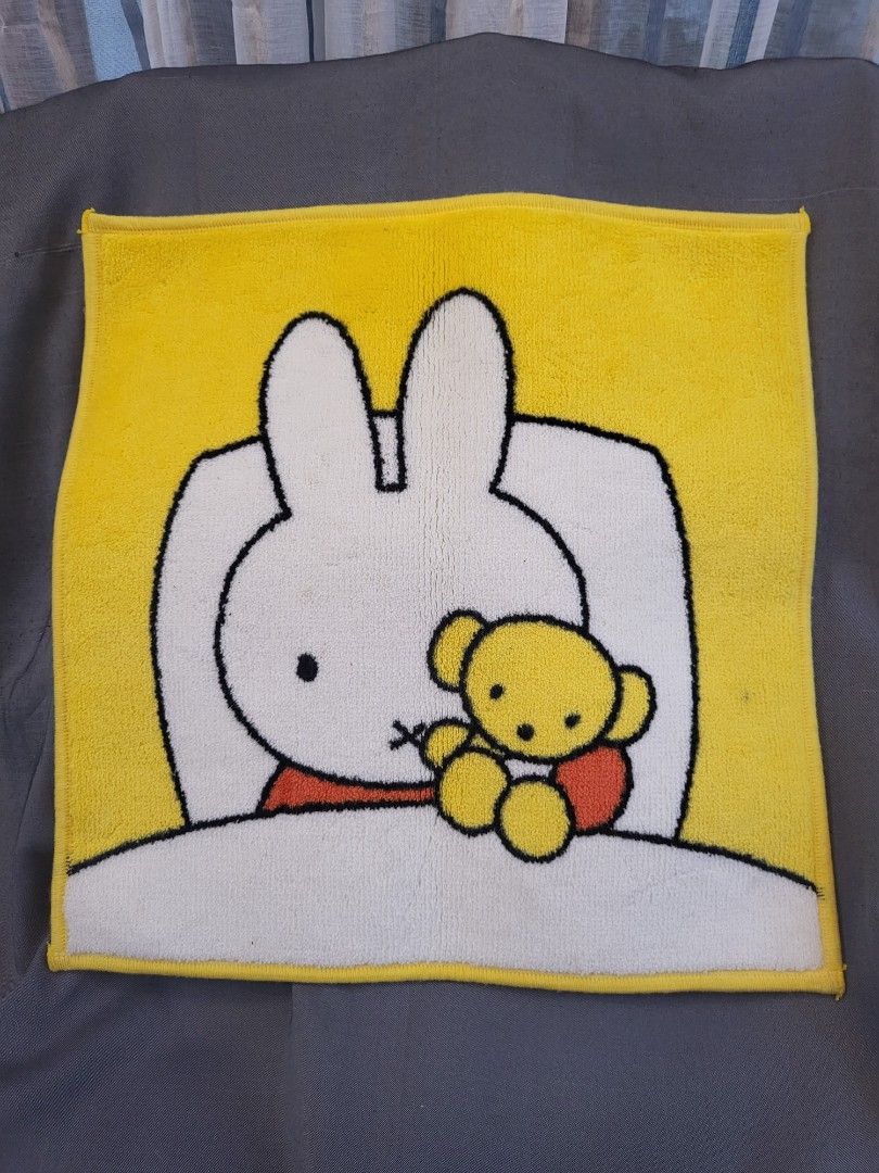 Miffy Yellow Floor Mat, Furniture & Home Living, Home Decor, Carpets ...