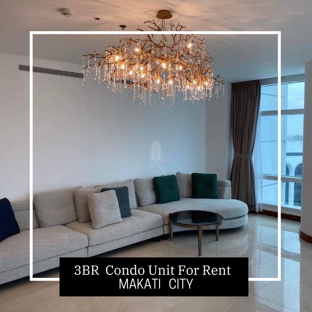 Modern 3BR Unit For Rent in Two Roxas Triangle Makati City, Property ...