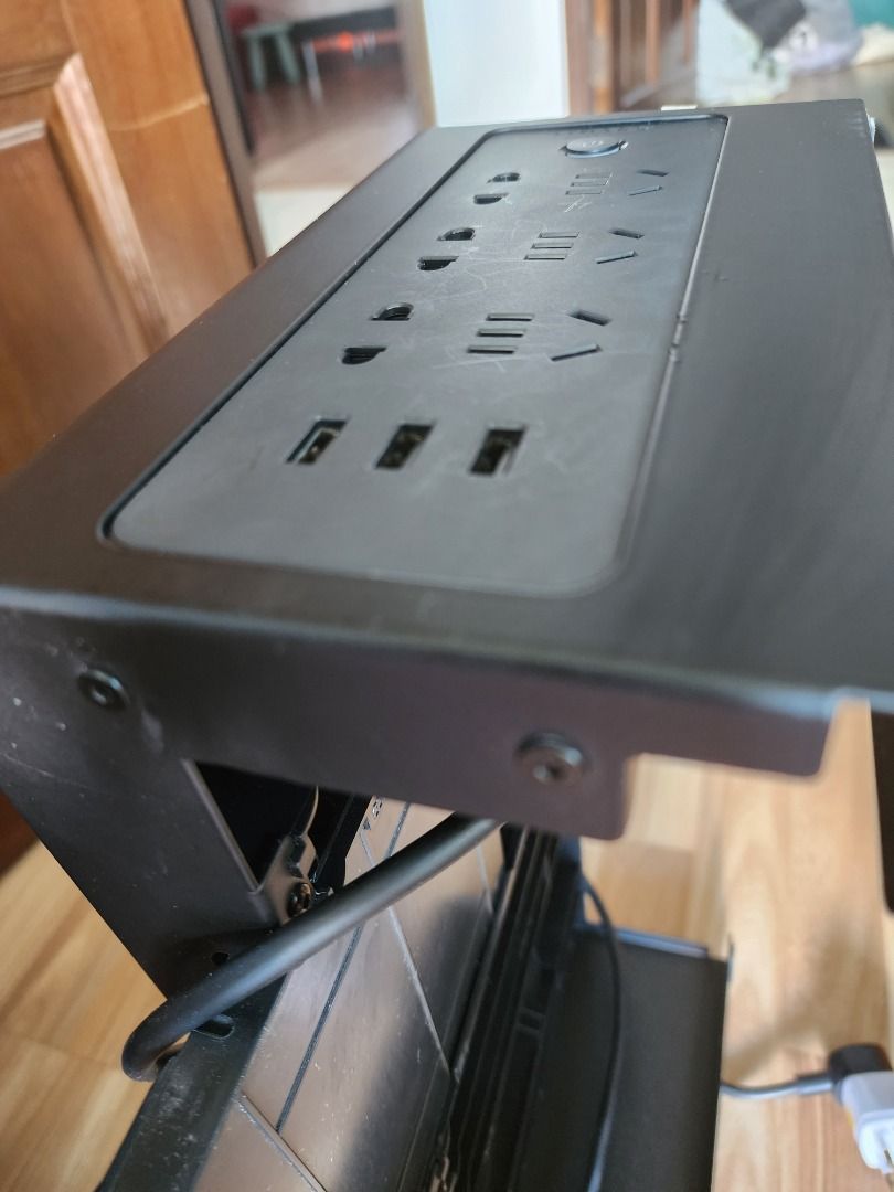 Monitor stand with multi plugs and usb ports, Computers & Tech, Parts ...