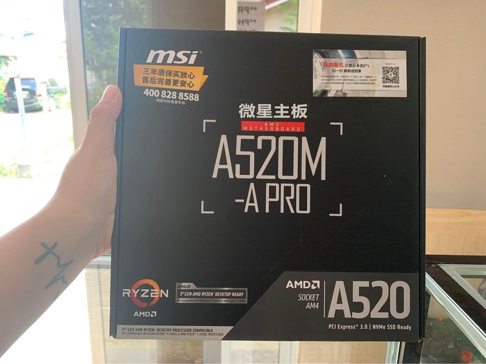 MSI A 520M-A PRO AMD MOTHERBOARD, Computers & Tech, Parts & Accessories ...