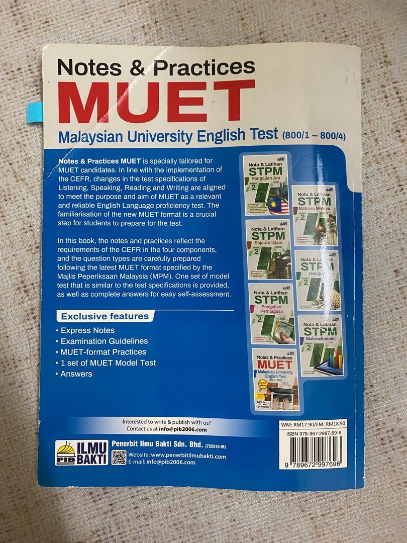 MUET Practices, Hobbies & Toys, Books & Magazines, Assessment Books on ...