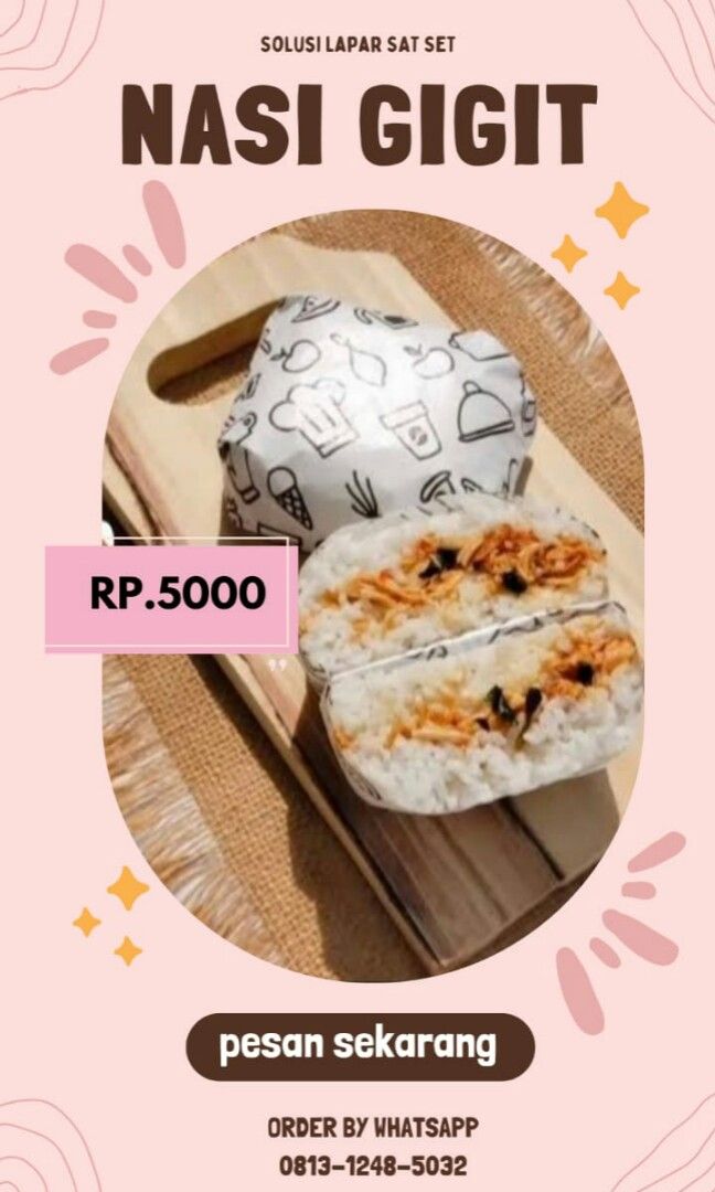 Nasi GIGIT, Makanan & Minuman, Makanan Instan di Carousell