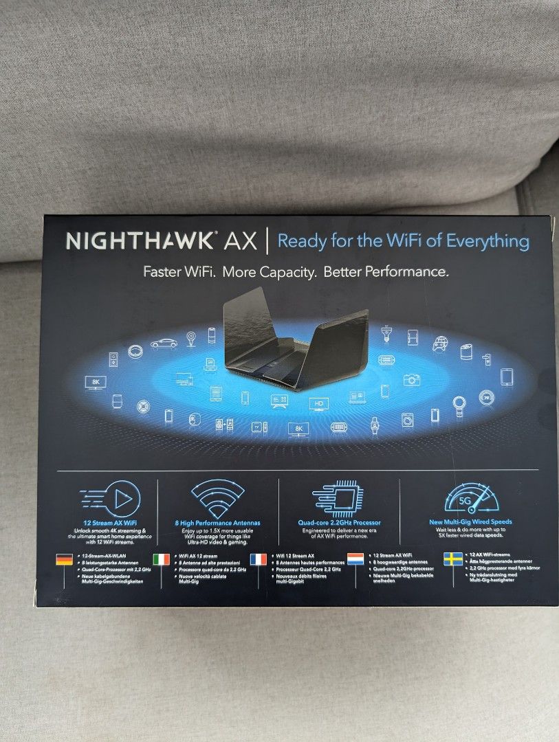 Netgear Nighthawk AX12 wifi 6 router, Computers & Tech, Parts ...