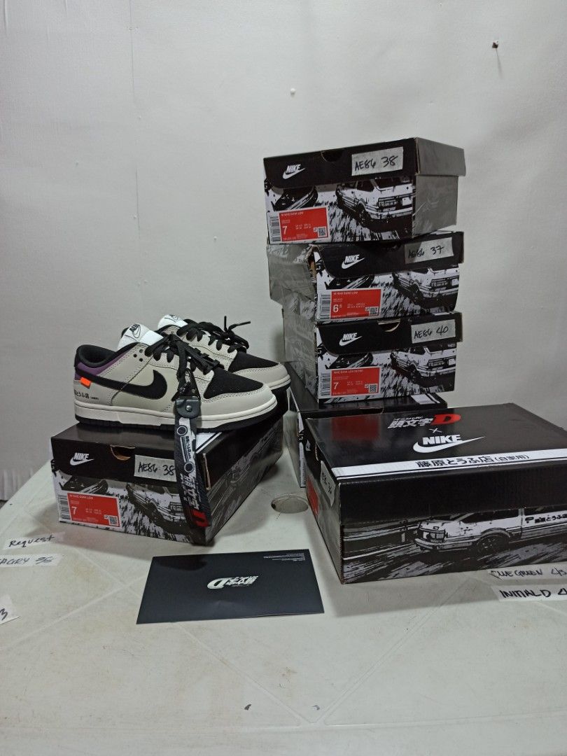 Nike SB Dunk x Initial D, Men's Fashion, Footwear, Sneakers on Carousell