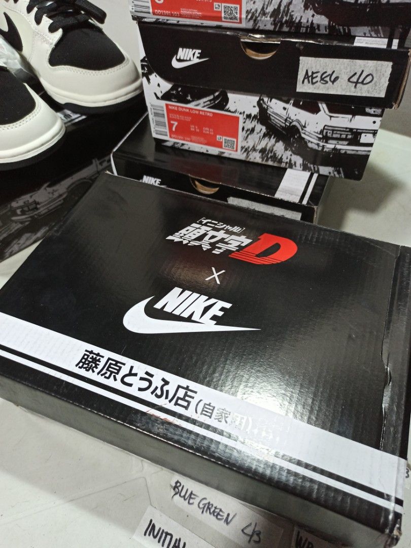 Nike SB Dunk x Initial D, Men's Fashion, Footwear, Sneakers on Carousell