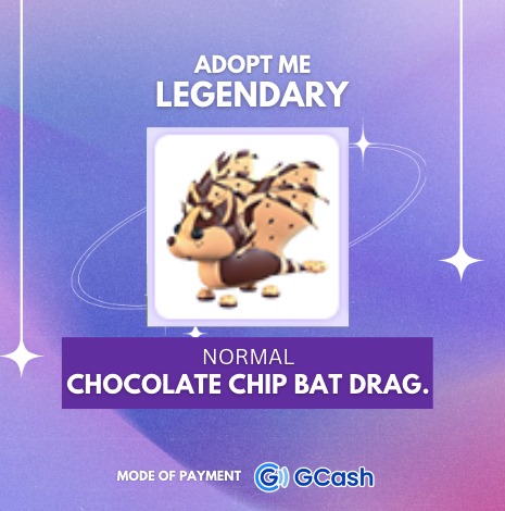 Normal Chocolate Chip Bat Dragon CCBD in Adopt Me, Hobbies & Toys, Toys ...