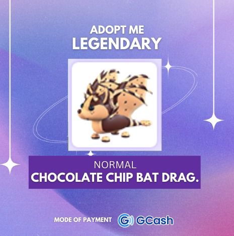 Normal Chocolate Chip Bat Dragon CCBD in Adopt Me, Hobbies & Toys, Toys & Games on Carousell