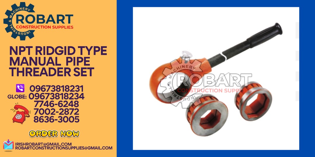 NPT RIDGID TYPE MANUAL PIPE THREADER, Commercial & Industrial ...