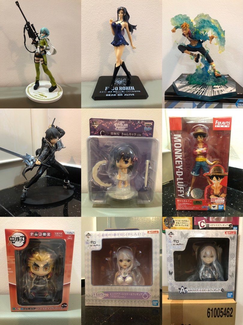 one piece & re:zero & sword art online & demon slayer, Hobbies & Toys ...