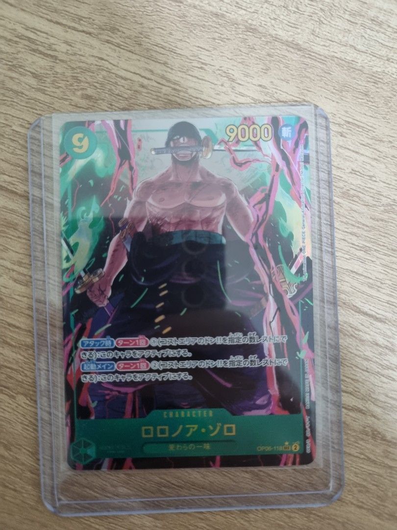 One Piece OP06 Zoro PSEC, Hobbies & Toys, Toys & Games on Carousell