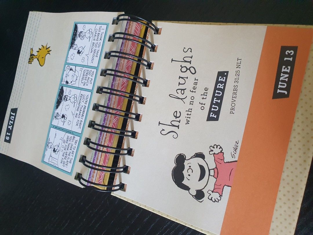 Peanuts Snoopy Dayspring Perpetual Calendar, Everything Else on Carousell