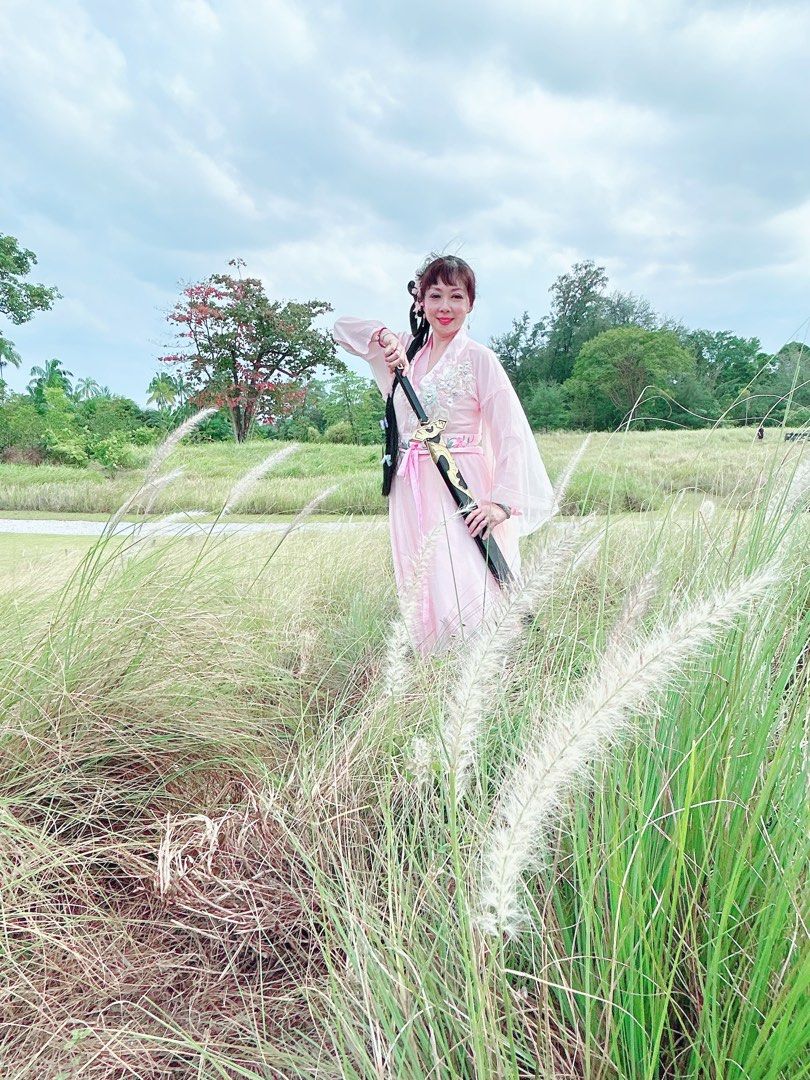 3-pc Pink Hanfu set: Great for swordwoman or chinese fairy look, Women ...