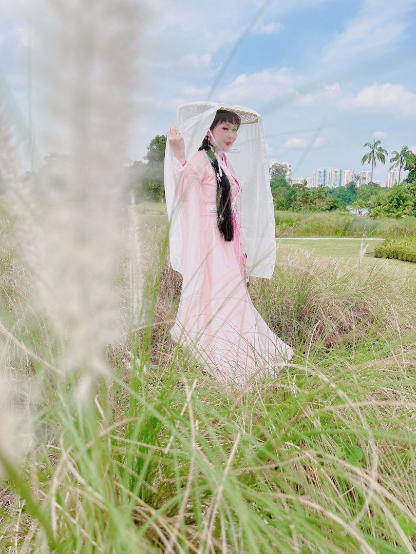 3-pc Pink Hanfu set: Great for swordwoman or chinese fairy look, Women ...