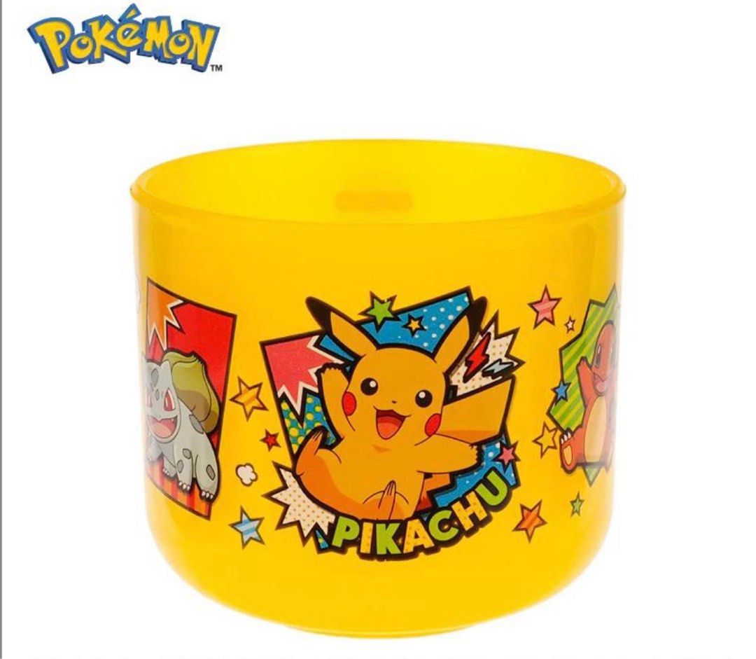 Pokemon plastic cup with Lid (BPA free), 傢俬＆家居, 廚具和餐具, 廚水杯、水壺 - Carousell