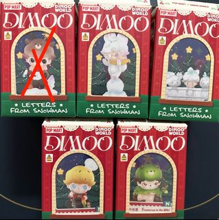 Popmart Dimoo Letters from Snowman, Hobbies & Toys, Toys & Games on ...