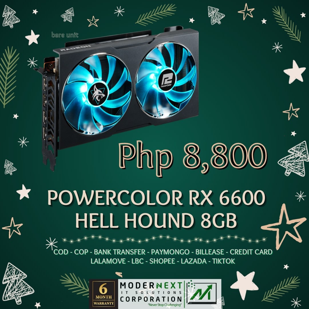 POWERCOLOR HELLHOUND RX 6600, Computers & Tech, Parts & Accessories ...