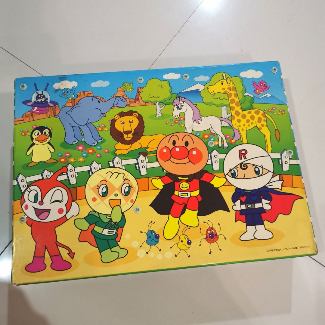 Preloved Anpanman Japan packable storage street mat toy playset ...