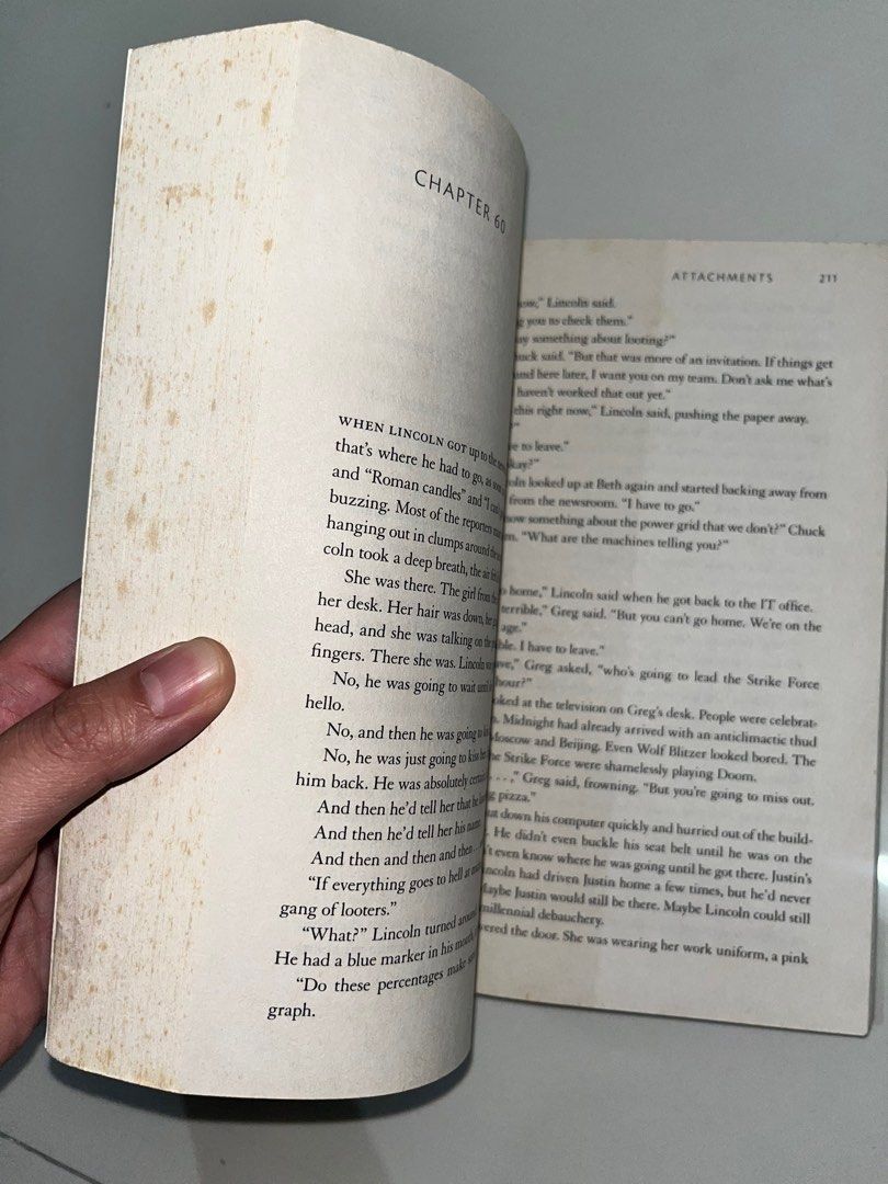 Pre-loved book: Attachments, Hobbies & Toys, Books & Magazines, Fiction ...