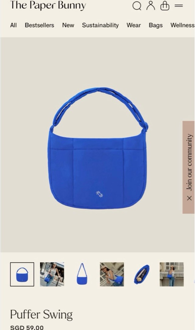 Puffer Swing Bag, Women's Fashion, Bags & Wallets, Shoulder Bags on ...