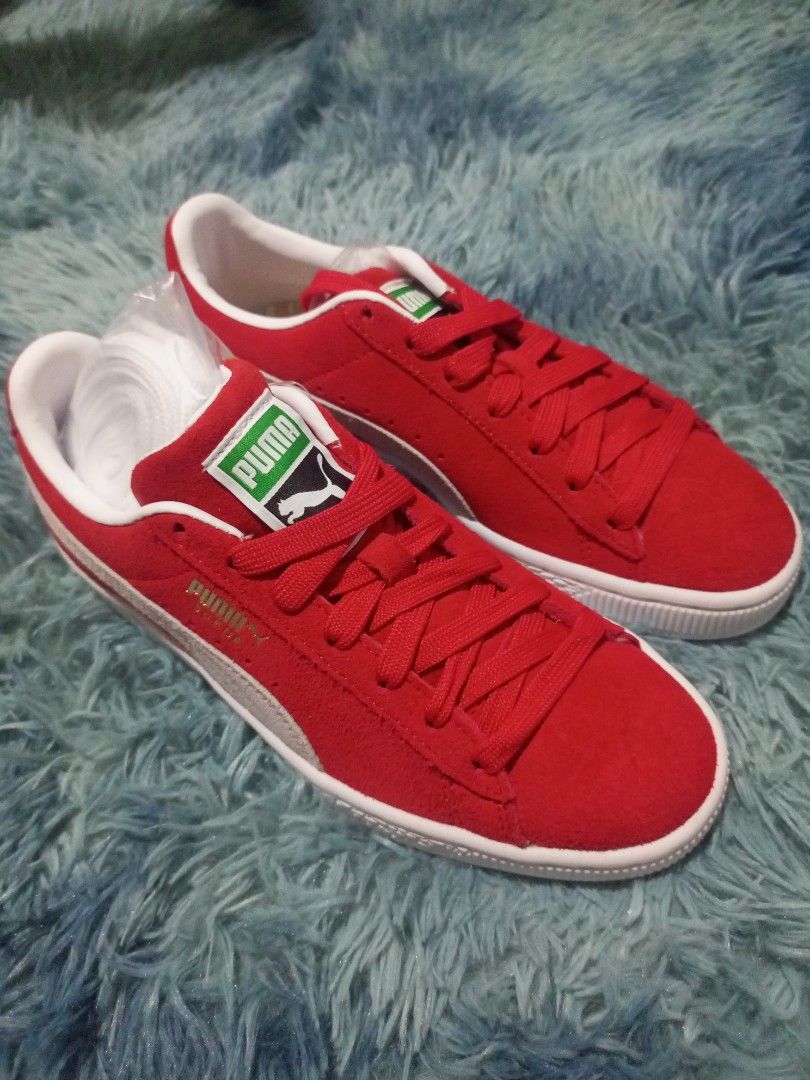 Puma Suade Classic XXI Red Unisex, Women's Fashion, Footwear, Sneakers ...