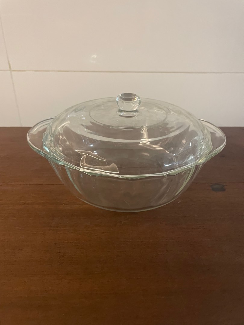 Pyrex Iwaki Clear Glass Lid bowl, Made in Japan, Hobbies & Toys ...