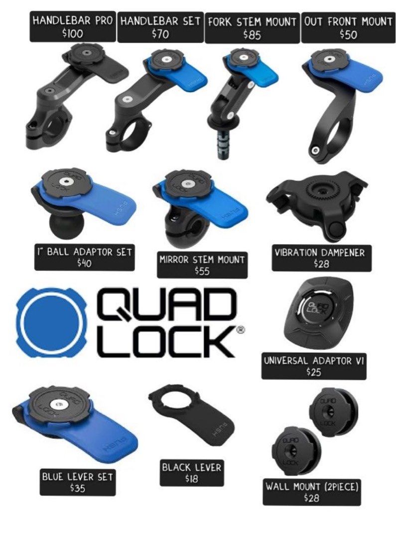 Quadlock quad lock nmax aerox mirror mount Motorcycle phone holder ...