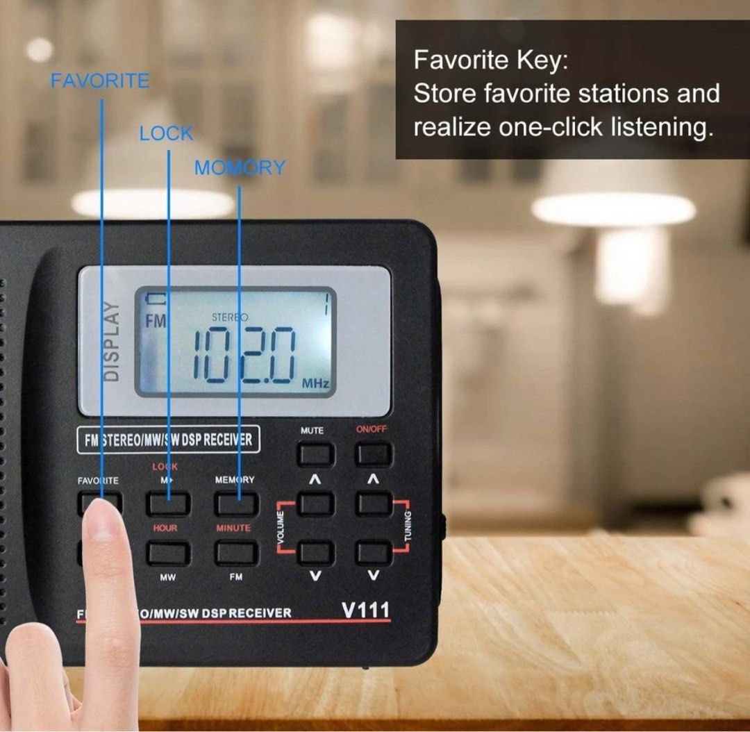 Retekess V111 Portable FM/AM Shortwave Radio, Audio, Portable Music ...