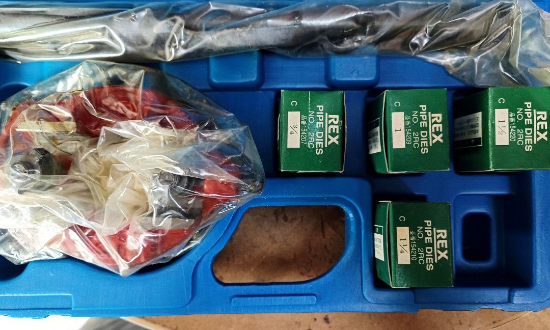 Rex Conduit Pipe Threader Tool Set (Japan), Furniture & Home Living ...