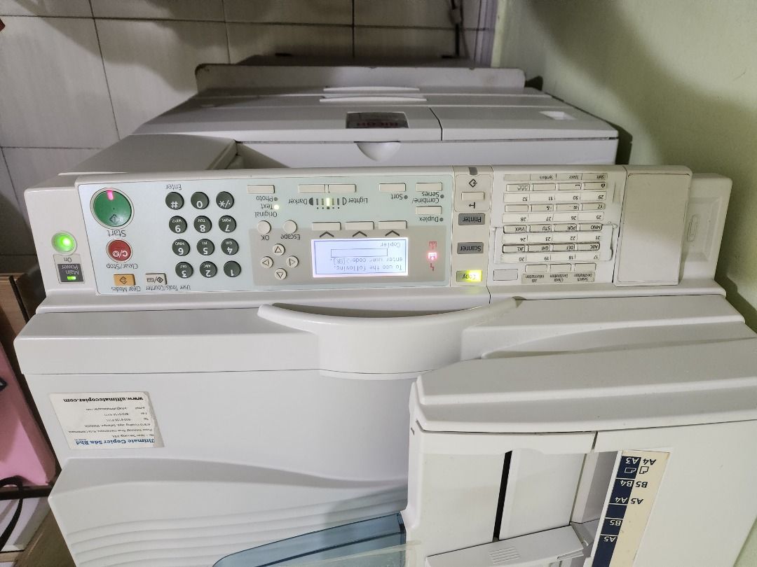 Ricoh aficio MP2000 L2 and cabinet (nego til go), Computers & Tech ...