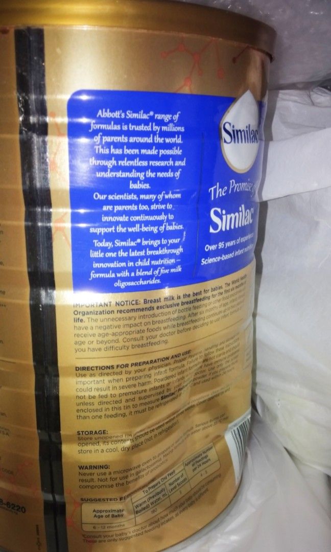 Similac Follow-On Formula Stage 2 (6-12 mths), Babies & Kids, Nursing ...