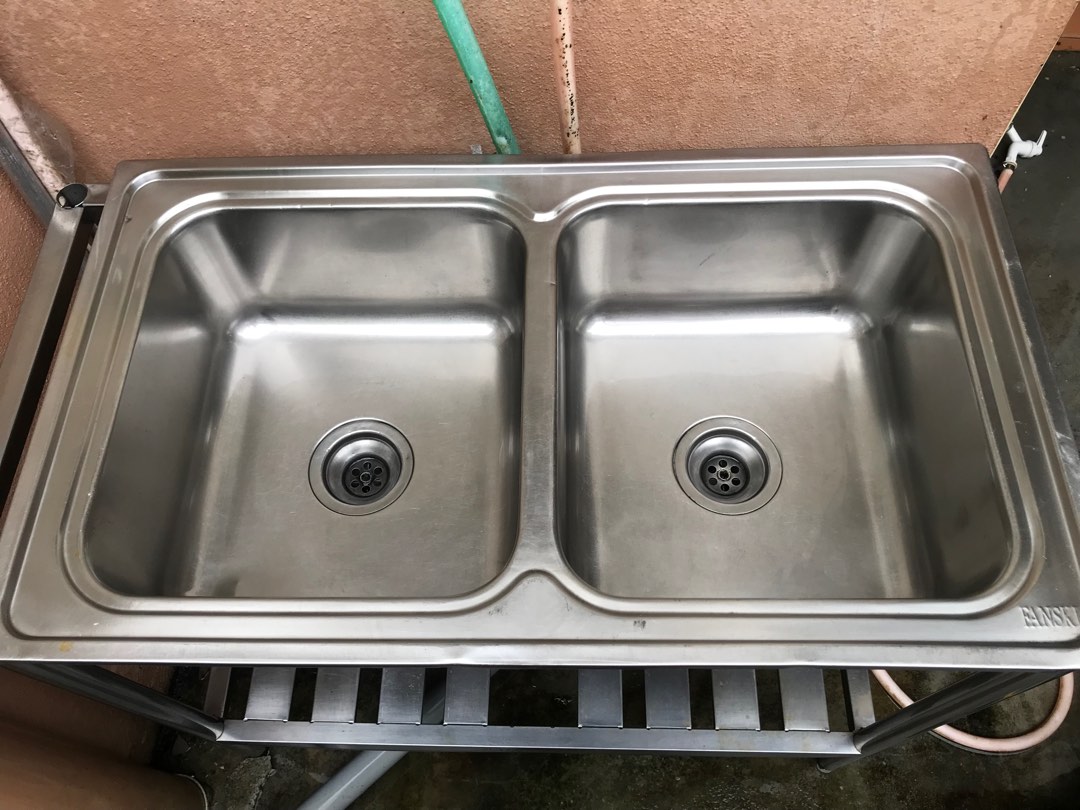 Sinki stainesteel, Furniture & Home Living, Bathroom & Kitchen Fixtures ...