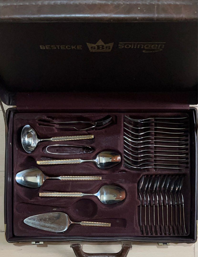 Solingen Gold Plate 23/24 ct., Furniture & Home Living, Kitchenware ...